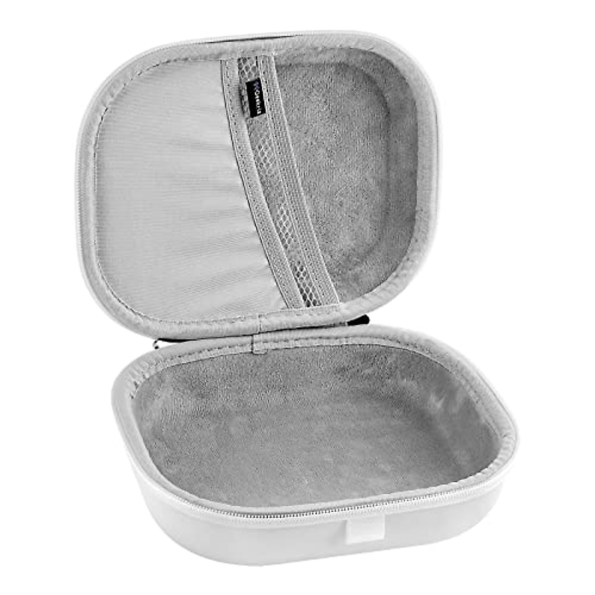 Geekria Shield Headphones Case Compatible with Bose QC45, QuietComfort 35 II, QC25 Case, Replacement Hard Shell Travel Carrying Bag with Cable Storage (White)