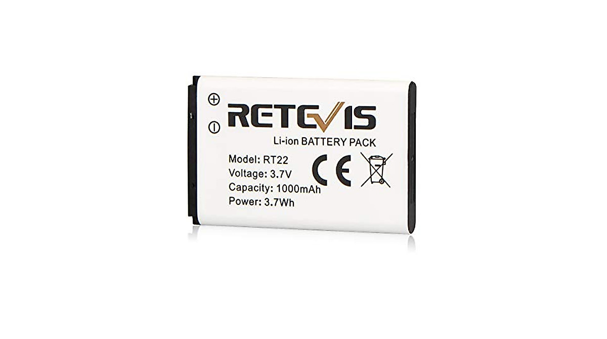Retevis RT22 Battery – Reliable 3.7V 1000mAh Li-ion Power for Two Way ...
