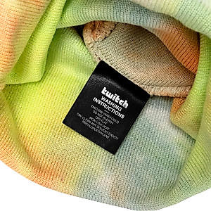 Twitch Beanie - Orange/Green Tie Dye