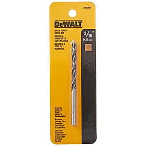 DEWALT DW1704 Brad Point, 3/16-Inch