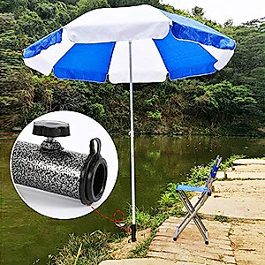 Rayberro Beach Umbrella Anchor Sand Stainless Steel Sand Anchor for Umbrella Grass Ground Stake Holder Spike In Ground Umbrella Base Fit for Caliber 1.1-1.4inch