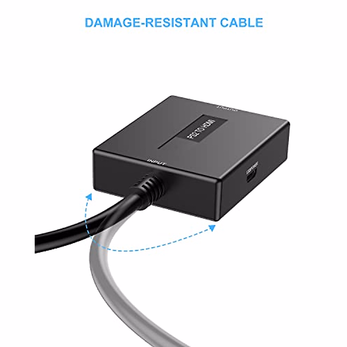 Uzifhdhi PS2 to HDMI Converter, PS2 to HDMI Adapter with HDMI Cable for PS2 to HDMI HDTV/Monitor Supports All PS2 Display Modes