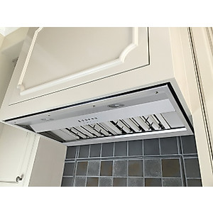 KOBE Range Hoods IN2636SQB-650-5A Insert Range Hood, 36-Inch, Stainless Steel