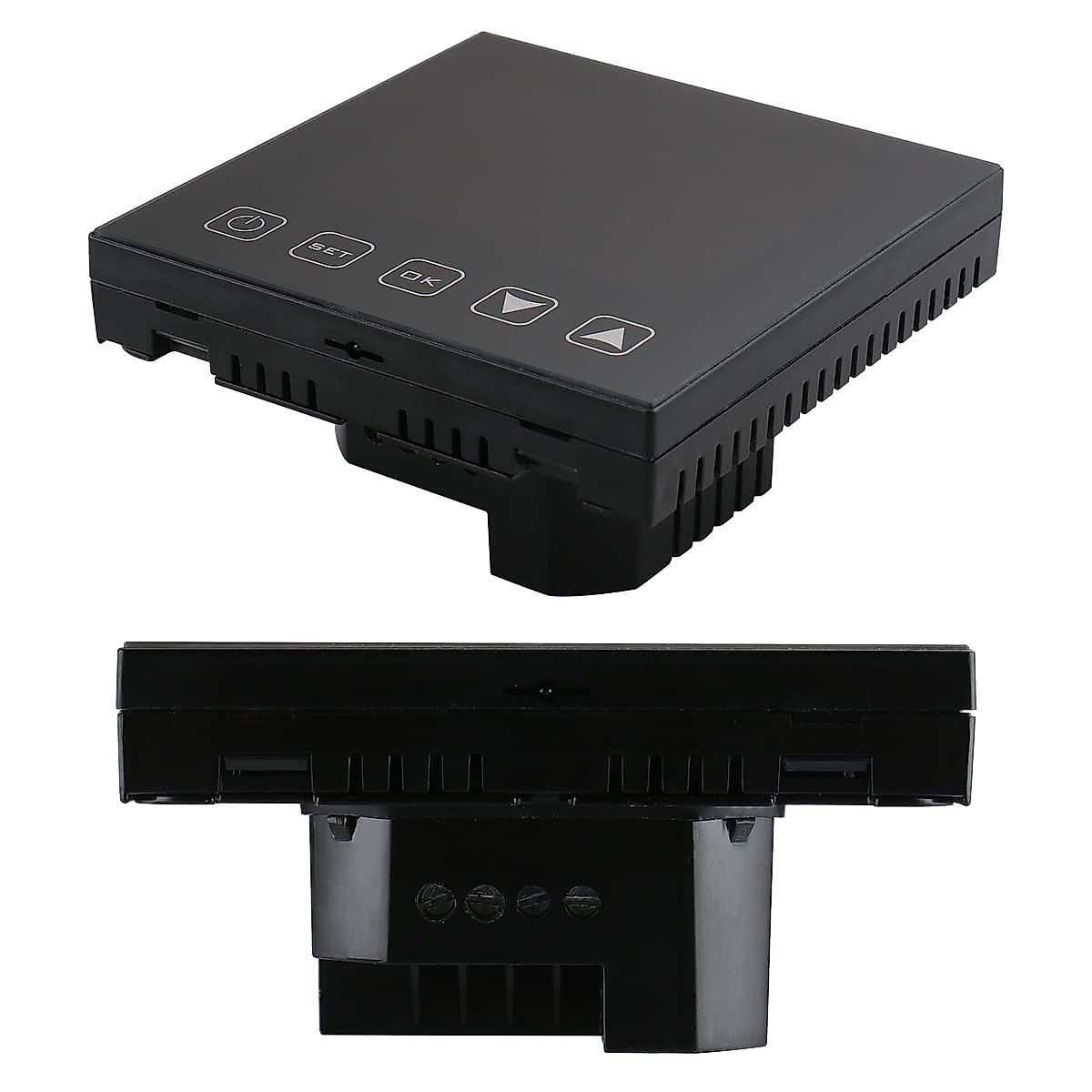 Wengart® WiFi Smart Thermostat WG603,Heat Only AC90-240V Max3A 2.4GHz Wi-Fi APP TUYA for Radiant Floor Heating,Compatible with Alexa Echo/Google Home Black