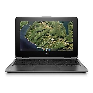 HP Chromebook x360 11 G2 11.6" HD, Celeron N4100 1.1GHz 4GB RAM, 32GB Solid State Drive, Chrome OS, CAM, Touch, (Renewed)