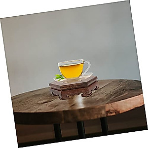 Yardwe 1pc Tank Flower Modern Desktop Vintage Stand Riser Artware Ball Bowl Aquarium Shelf Plant Cm Globe Tabletop Tray Platform Yard Sphere Room Garden Bonsai Display Fish Hexagon Drink