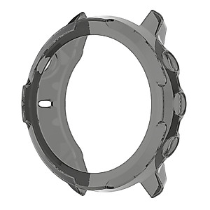 Disscool Silicone Case for Suunto 7 GPS Sports Smart Watch, Soft Anti Drop Protective Skin for Suunto 7 GPS Sports Smart Watch (Black)