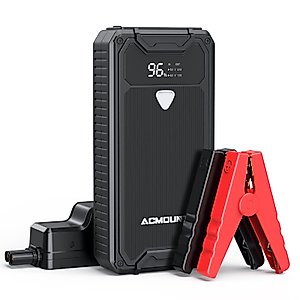 Car Jump Starter Portable, Acmount 1500A Peak Jump Starter Battery Pack for Up to 7L Gas or 6L Diesel Engine, 12V Portable Car Battery Starter with LED Display, USB Quick Charge