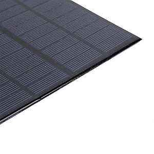 FECAMOS Solar Battery Charger 12 Volt 3W, Waterproof Polycrystalline Solar Panel Charger with Cable for Chicken Coops, Greenhouses, Sheds,Pet Houses DIY Projects