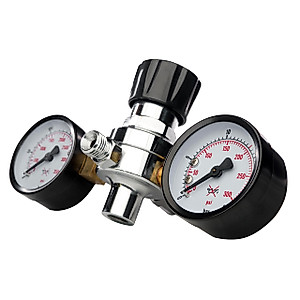 ExoticWhip Universal Pressure Regulator Gauge for Whip It Nitrous Tank 640G, 580G, 615G, 1100G, 2000G (2KG) Nitrous Oxide Chargers and Whipped Cream Dispenser with Whipped Cream Charger
