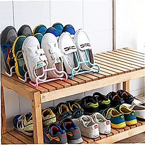 10pcs/Set Shoes Drying Rack Boost Stand Children Kids Shoes Hanger Hanging Shelf Wardrobe Organizer Hanger
