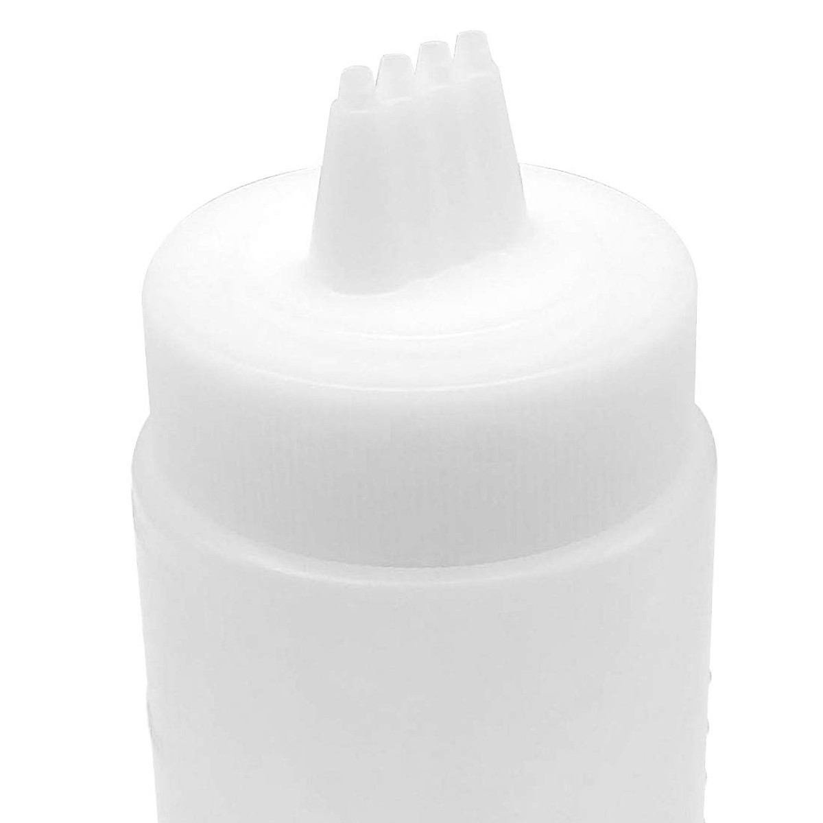 GARASANI 4 Hole Sauce Squeeze Condiment Bottles Dispenser (16.9oz - 500ml)