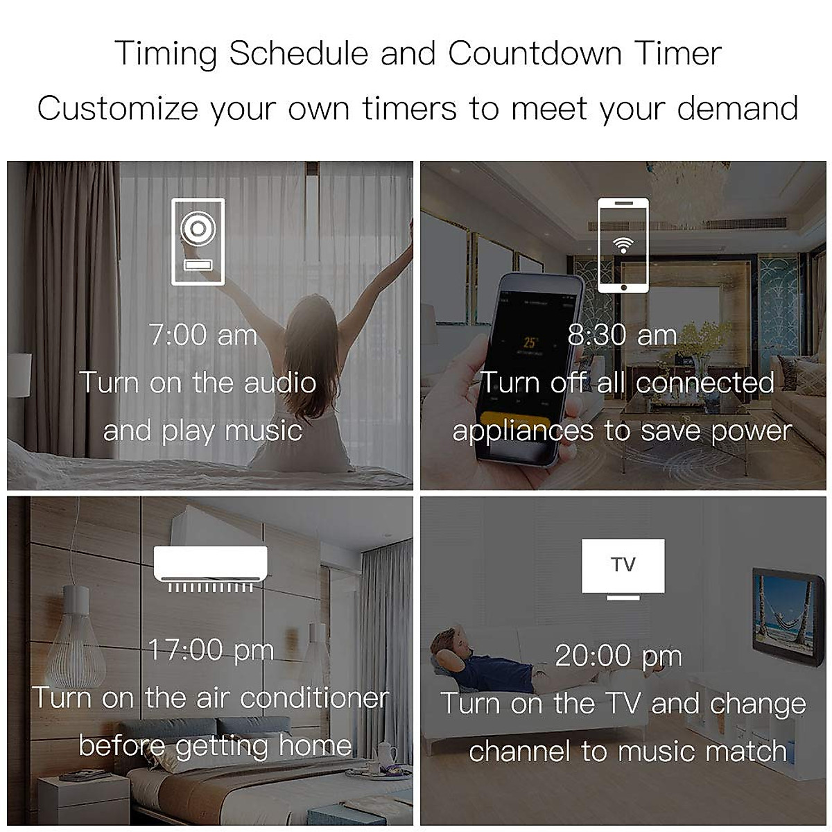 MoesGo WiFi IR Control Hub for Smart Appliances via Voice and Smart Life/Tuya App, Compatible with Amazon Echo and Google Home