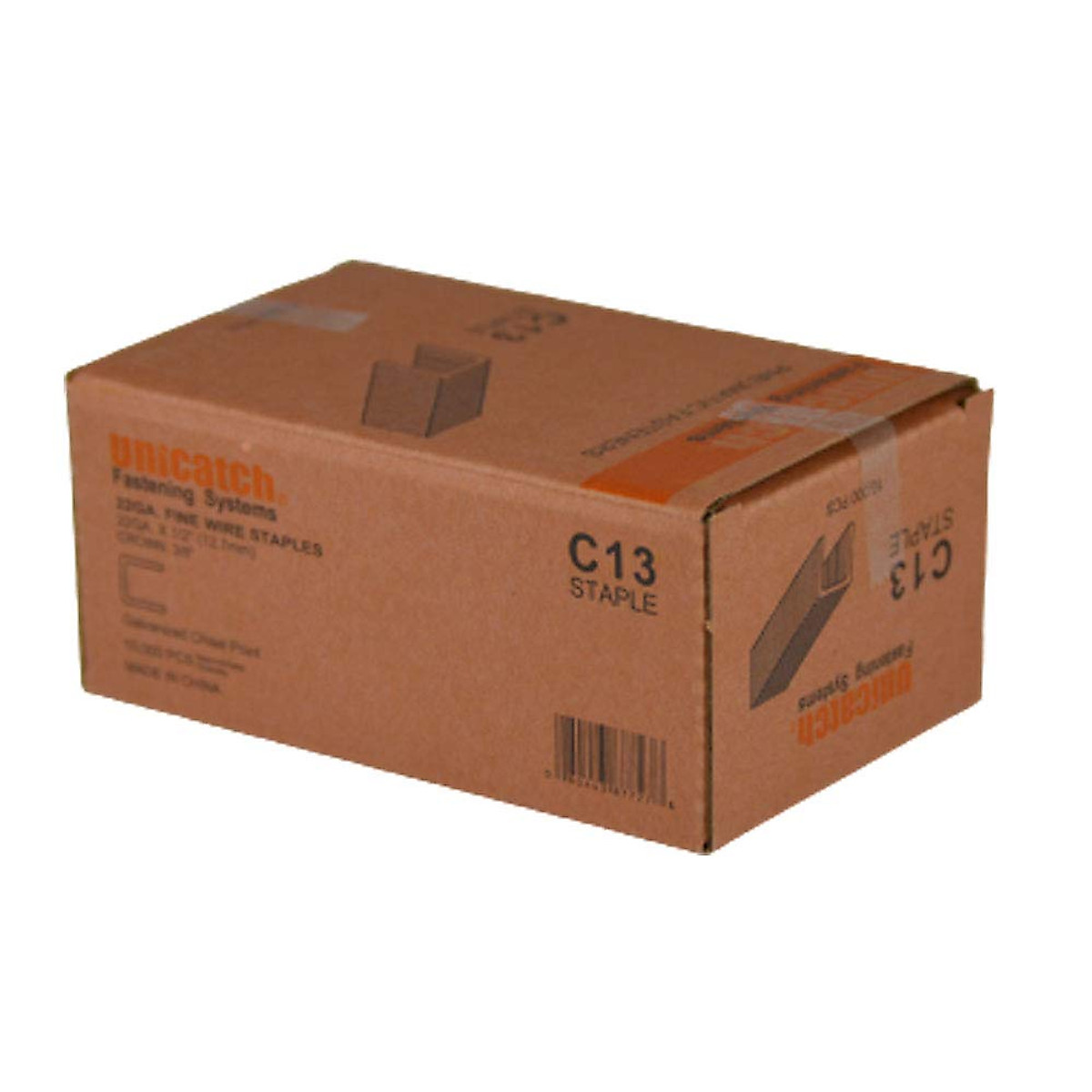 22 Gauge 71 Series 3/8 Inch Crown by 1/2 Inch Leg Length Galvanized Fine Wire Staples or Upholstery Staples (10,00pcs/Box) Similar to B 71/12 and Snco C08