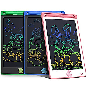BAVEEL 3 Packs LCD Writing Tablets, 8.5 Inch Doodle Board Drawing Pad Toy Birthday Gift for 2 3 4 5 6 Years Old Boys Girls, Kids Toddler Colorful Erasable Reusable