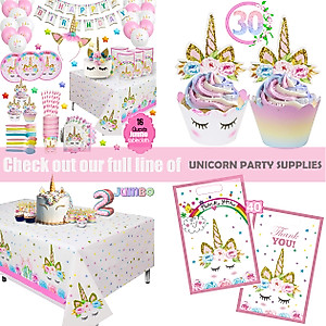 Extra-Large 2 Packs Unicorn Tablecloth, Unicorn Table Cloth for Birthday Party, 108”x54” Disposable Table Cover, Ideal Party Supplies for Unicorn Themed Baby Shower and Birthday Decoration for Girls