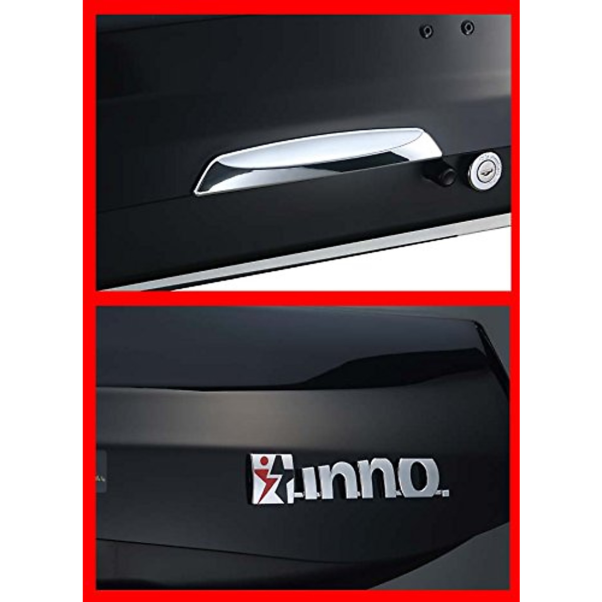 INNO BRM660BK Wedge Cargo Box - 11 Cubic FT (Gloss Black)