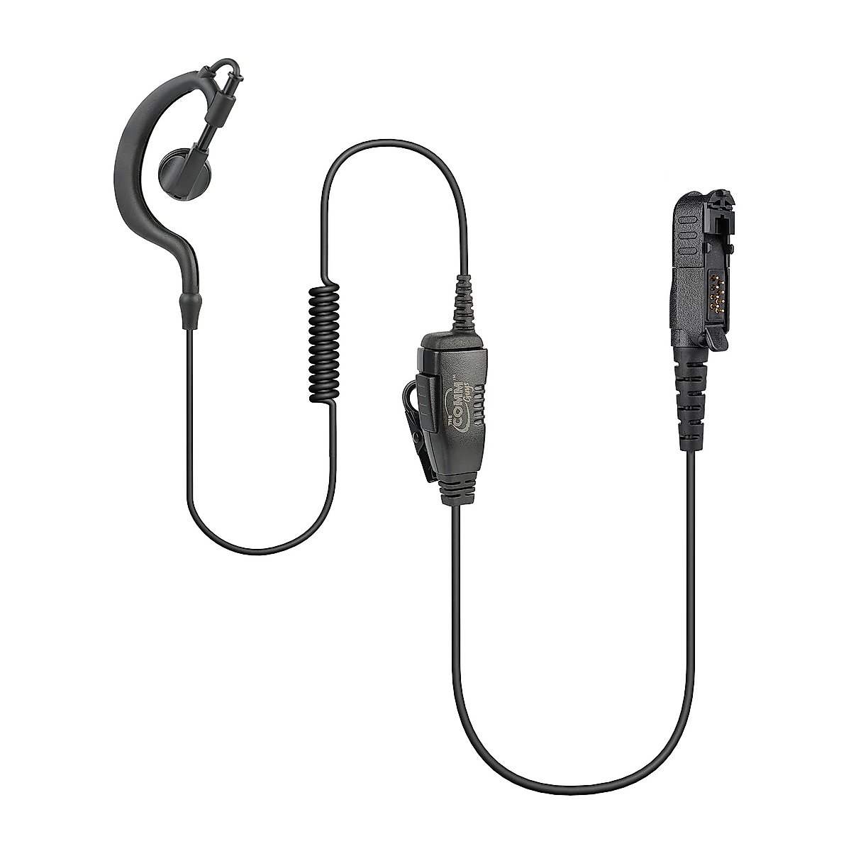 The Comm Guys 1-Wire Earhook Earpiece and Mic Headset, Compatible with Motorola XPR 3300e XPR 3500e XPR3300 XPR3500 Two Way Radios