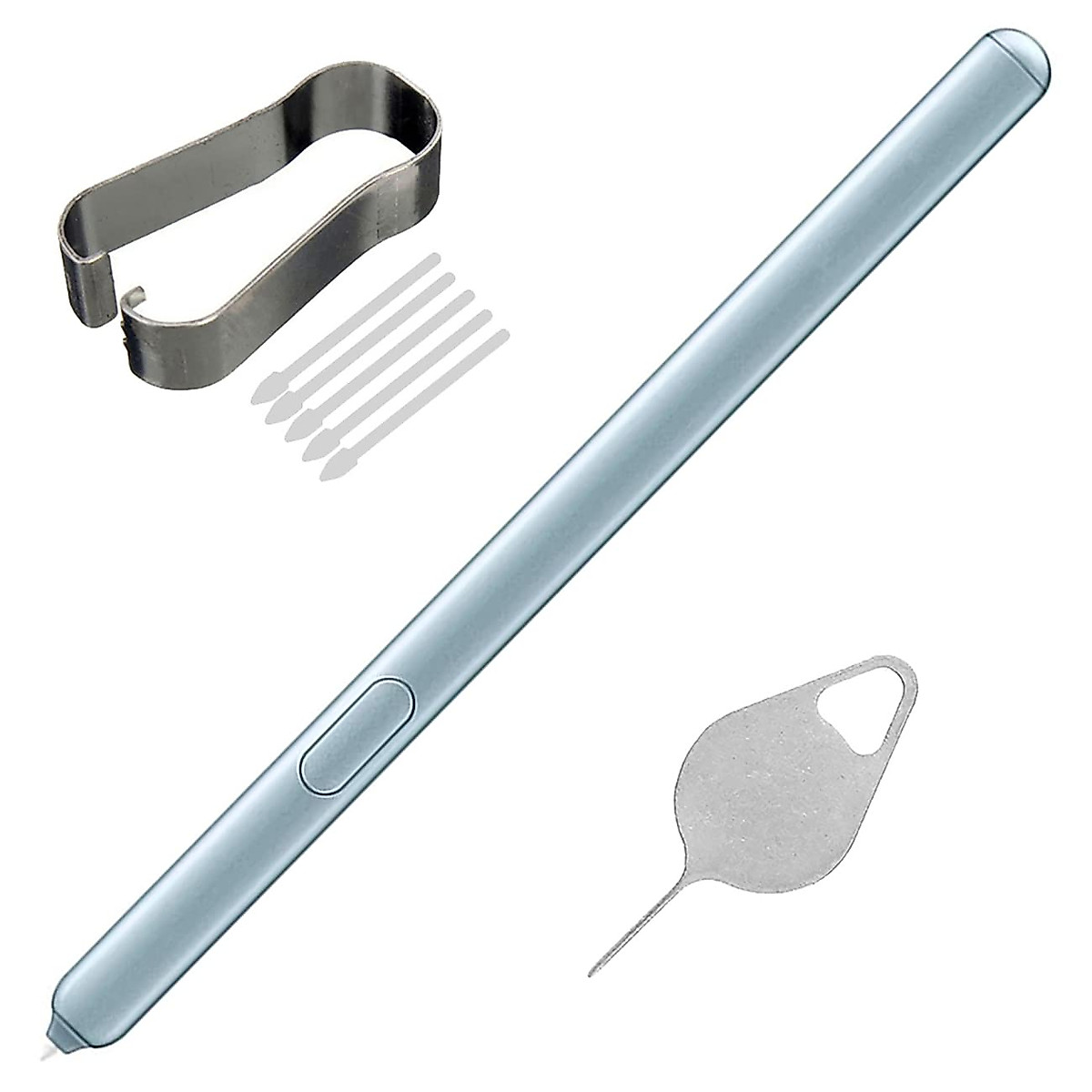 Galaxy Tab S6 Stylus T860 T865 S Pen Replacement Touch Pen for Samsung Galaxy Tab S6 SM-T860 SM-T865 10.5" with S6 EJ-PT860BAEGUJ Pen Tips Tweezer S6 T860 Pen Repair Part (Cloud Blue)