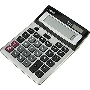Portable Handheld Folding Calculator Battery & Solar Dual Powered Calculator 12 Digits Large Display Calculator for Business/Financial/Student/Office