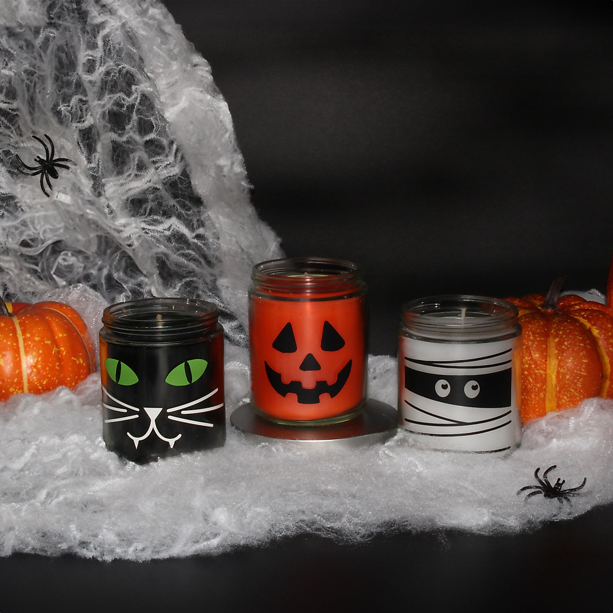 Pumpkin Spice Scented Fall Candle | 9oz Pumpkin Halloween Candles | Halloween Decor Fall Candle with Pumpkin Spice Scent | Cute Halloween Decor with 40 Hours of Burn Time | Halloween gifts for women