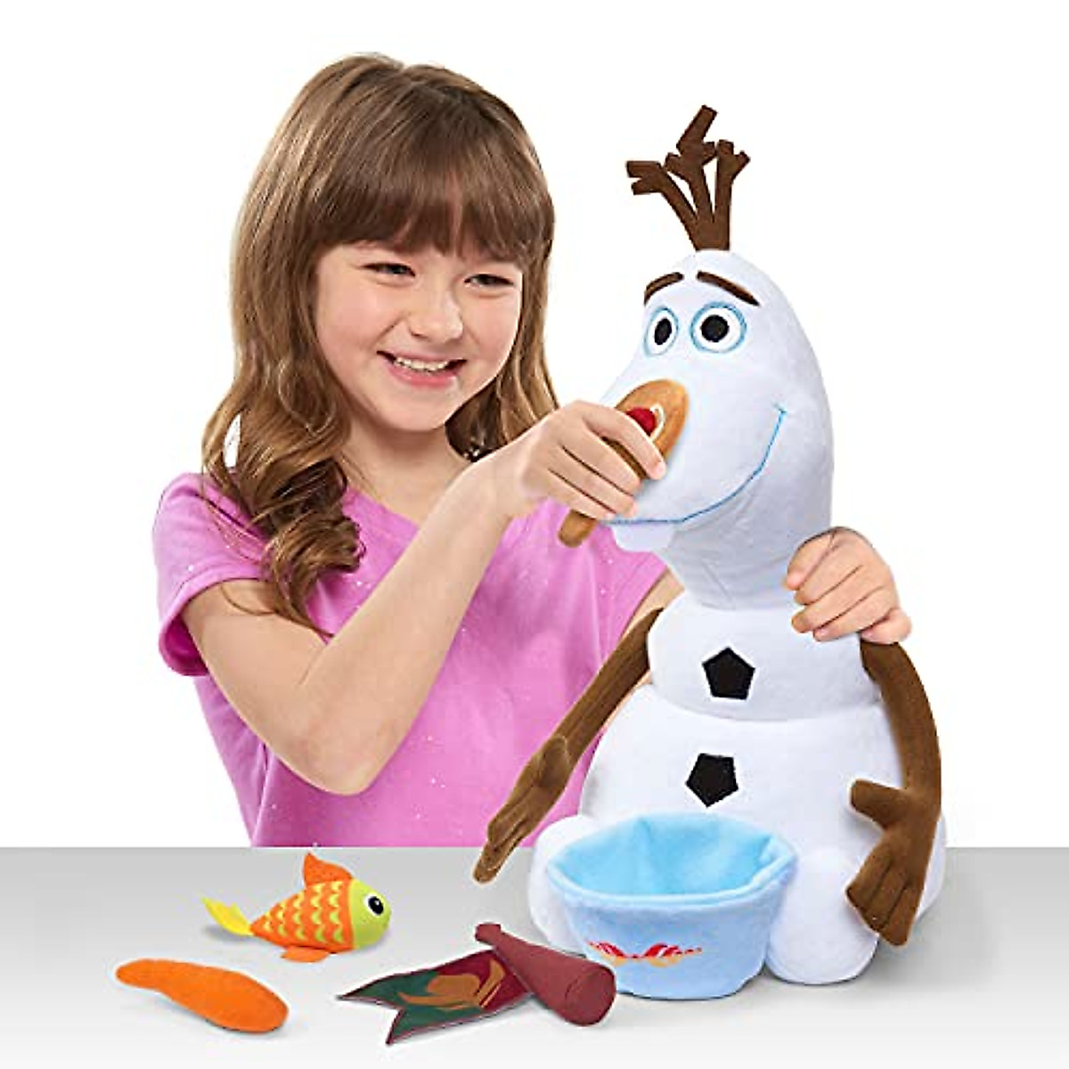 Disney Frozen Find My Nose 14-inch Olaf Plush, Officially Licensed Kids Toys for Ages 3 Up by Just Play