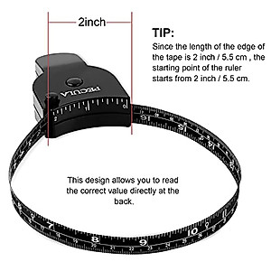 Body Measuring Tape 60 inch, Body Tape Measure, Lock Pin and Push Button Retract, Body Measurement Tape, Black