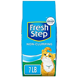 Fresh Step Non-Clumping Premium Cat Litter with Febreze Freshness, Scented - 7 Pounds (Package May Vary)