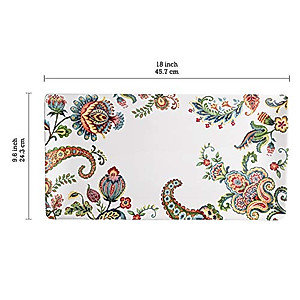 Bico Protea Cynaroides Ceramic 18 inch Rectangular Serving Platter, Microwave & Dishwasher Safe