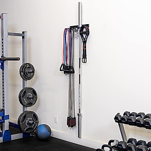 StoreYourBoard Home Gym Equipment Storage Rack, Wall Mount Hanging Organizer, Fitness Accessories Workout Bands Jump Ropes Yoga Foam Roller Belts, Solid Metal Exercise Gear Hooks