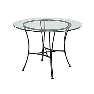 Dorel Living Jersey 5-Piece Dinette, Black/Beige
