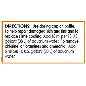 API MARINE STRESS COAT Saltwater Aquarium Water Conditioner 16-Ounce Bottle (385D)