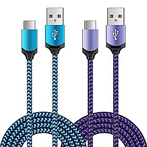 OrSunday [2Packs 6Ft USB Type C Cable Fast Charging Cord Phone Charger for LG Stylo 4 5 6, LG G5 G6 G7 G8 G8X V20 V30 V40 V50 ThinQ, LG Velvet 5G, Wing 5G, LG K51 K52 K61 K62 K71 K92
