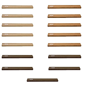 Exotic Wood Zone's 3/4" x 2" x 24" Combination of 5 Walnut, 5 Cherry, and 5 Maple - 15 Boards per Box