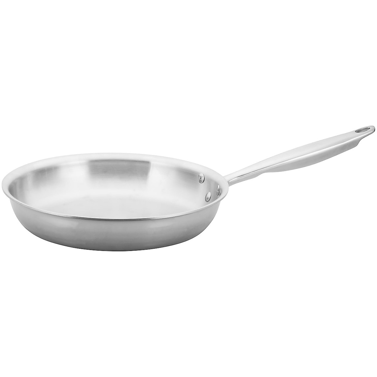 WINCO Tri-Ply Frying Pan, Silver