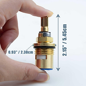 Shower Faucet Cartridge Fit Kohler Shower Valve Cartridge Replacement, Ceramic Valve Cartridge Compatible with Gp77006-Rp 2-Handle Faucet, Cold