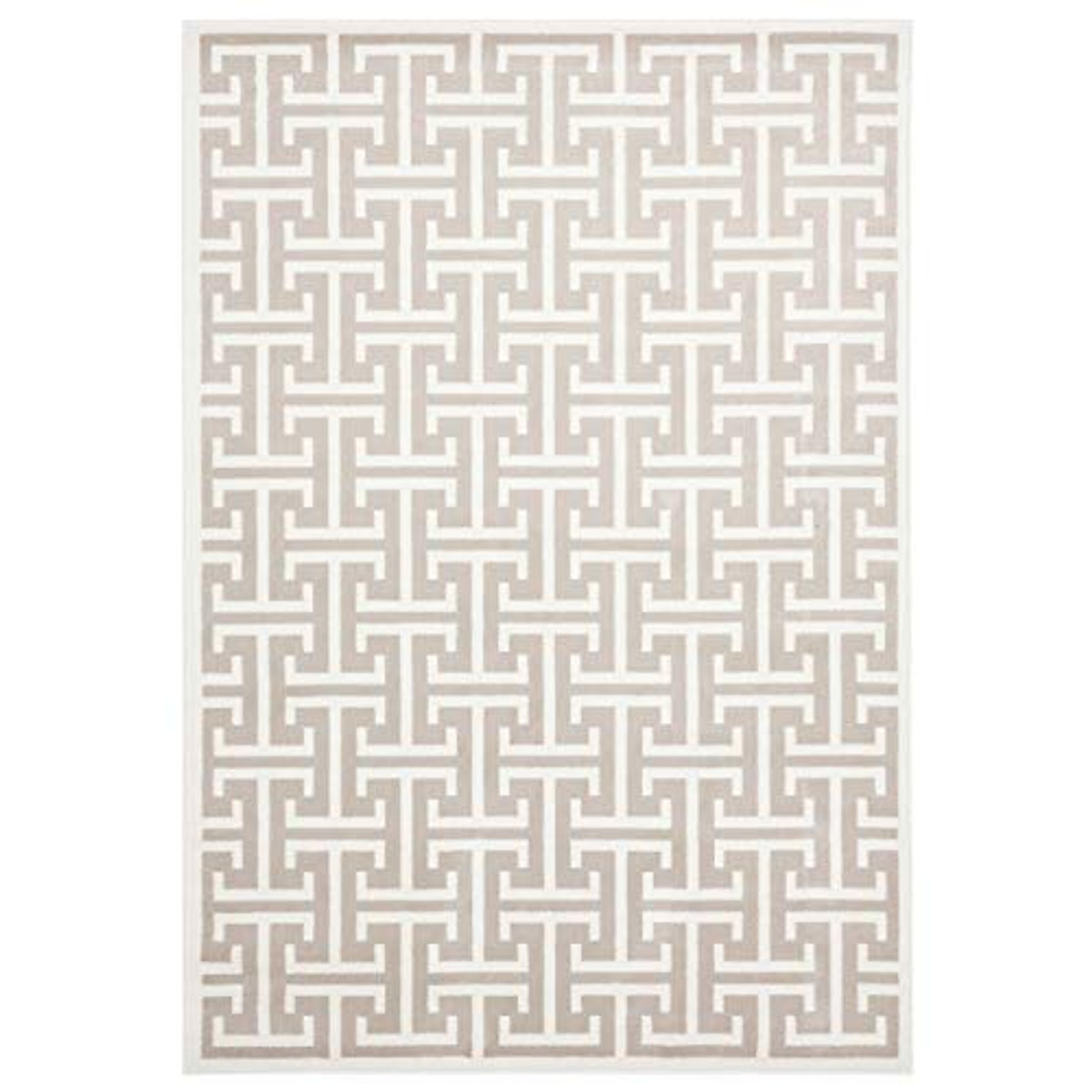 Abani Contemporary 3D Beige & White Geometric Area Rug - Modern 7'9" x 10'2" Arto Collection Neutral Rug Rugs