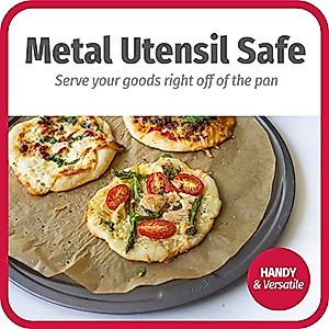 Goodcook 04036 Non-Stick Pizza Pan, 11-3/4 in Dia x 16.4 in L x 14-1/2 in W x 2.8 in H, Steel