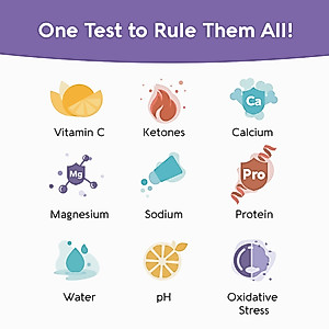 Vivoo | The #1 Urine Test Strips & Keto Strips with App | Advanced Home Tracking for Nutrition, Ketones, Hydration, pH, and More | 1 Month / 4 Tests