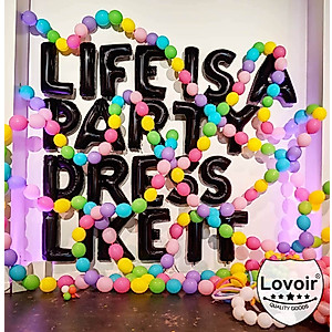 Lovoir 40 Inch Large Black Letter C Balloons Big Size Jumbo Mylar Foil Helium Balloon for Birthday Party Celebration Decorations Alphabet Black C