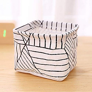 AKIWOS 2Pcs Toy Storage Basket, Cloth Storage Bin Durable Organizer for Desk, Office, Wardrobe to Storage Small Stuffs