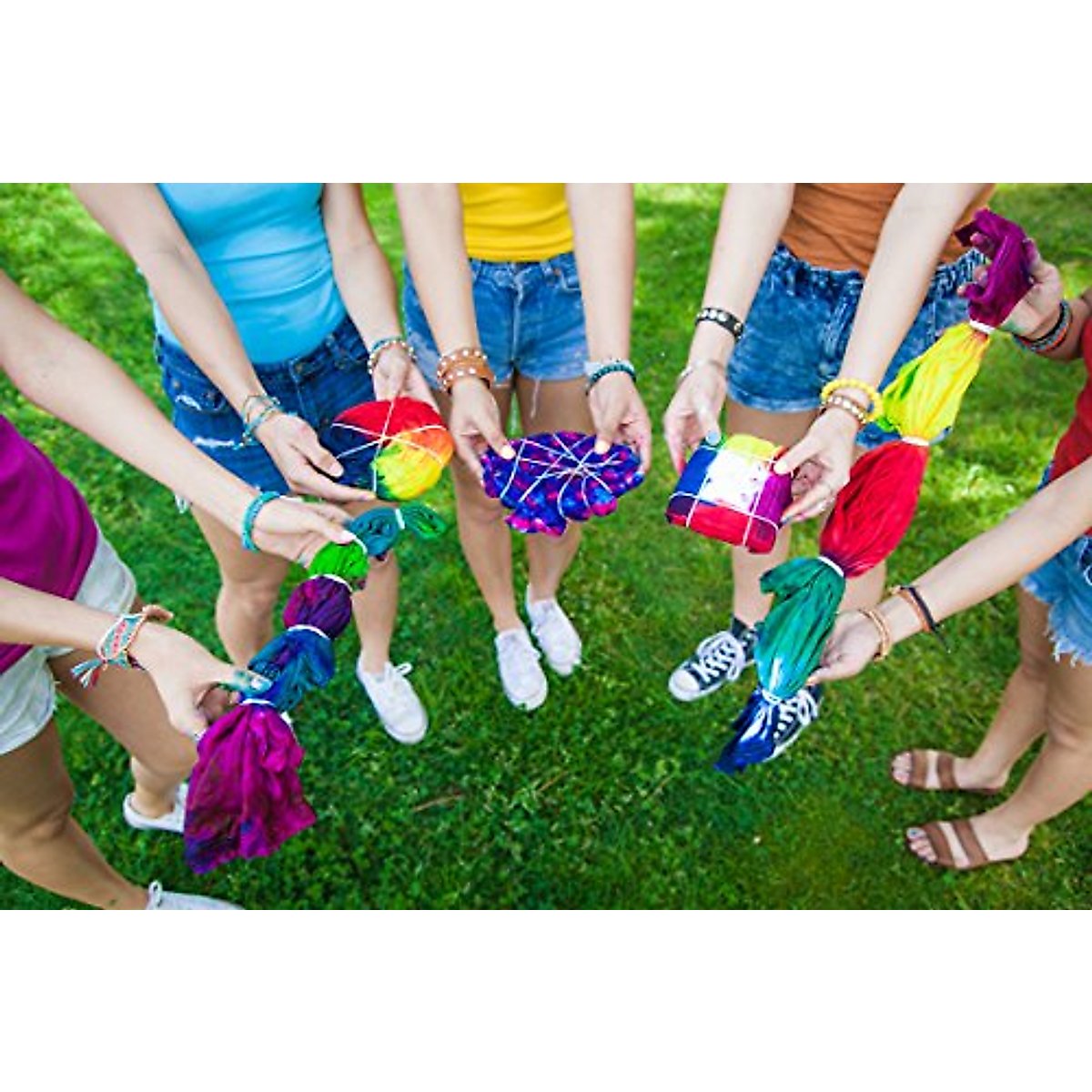 Tulip One-Step Tie-Dye Kit Extra Large Block Party 16 oz Easy Squeeze Bottles, All-in-1 Kit for Group Activity Tie-Dye, 6, Vibrant Colors