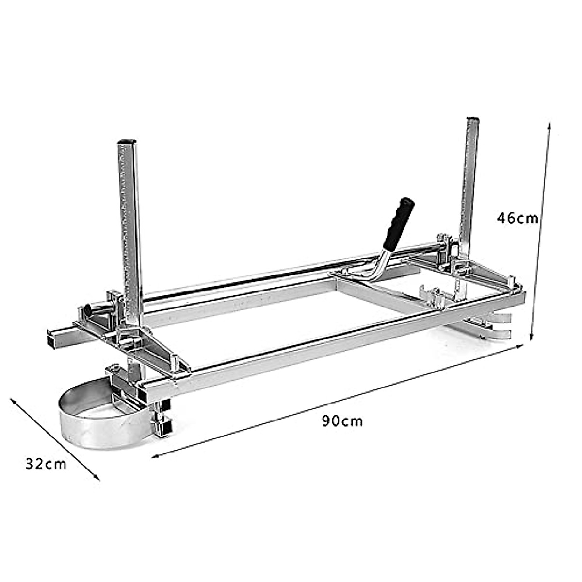 Chainsaw Mill, Portable 14Inch to 36Inch Guide Bar Chainsaw Milling Planking Milling Wood Lumber Cutting Sawmill, with 9Ft Rail Mill Guide System