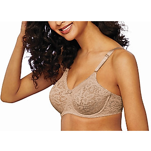 Bali Women's Lace and Smooth Underwire Bra, Nude,38D