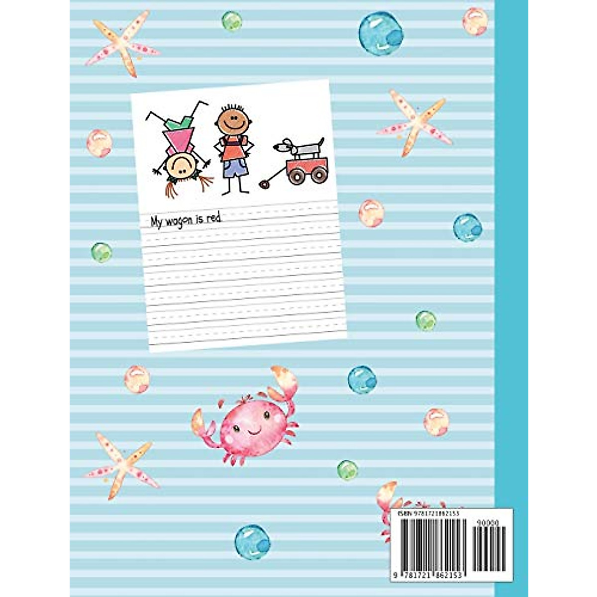 Mermaid Naia Primary Story Journal Composition Book: Grade Level K-2 Draw and Write, Dotted Midline Creative Picture Notebook Early Childhood to Kindergarten (Fantasy Ocean Watercolor Series)