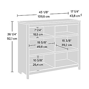 Sauder Dover Edge Cubby Storage Bookcase/Pantry cabinets, Timber Oak Finish