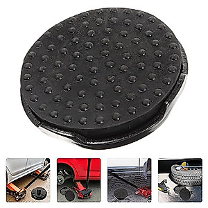 Holibanna Floor Jack Rubber Pad Universal Jack Puck Adapter Pinch Weld Side Frame Rail Protector Auto Accessories Anti Slip Design