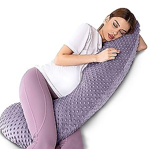 Treeking-Pregnancy Pillow,Soft and Comfortable Pregnancy Pillows for Sleeping for Side Sleeping Body Pillow, Durable and Stretchy Maternity Pillow Suitable for Head, Neck and Abdominal Support