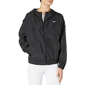 Reebok Workout Ready Woven Jacket, Black, Large