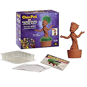 Chia Potted Groot Decorative Pottery Planter, Easy to Do and Fun to Grow, Novelty Gift, Guardians